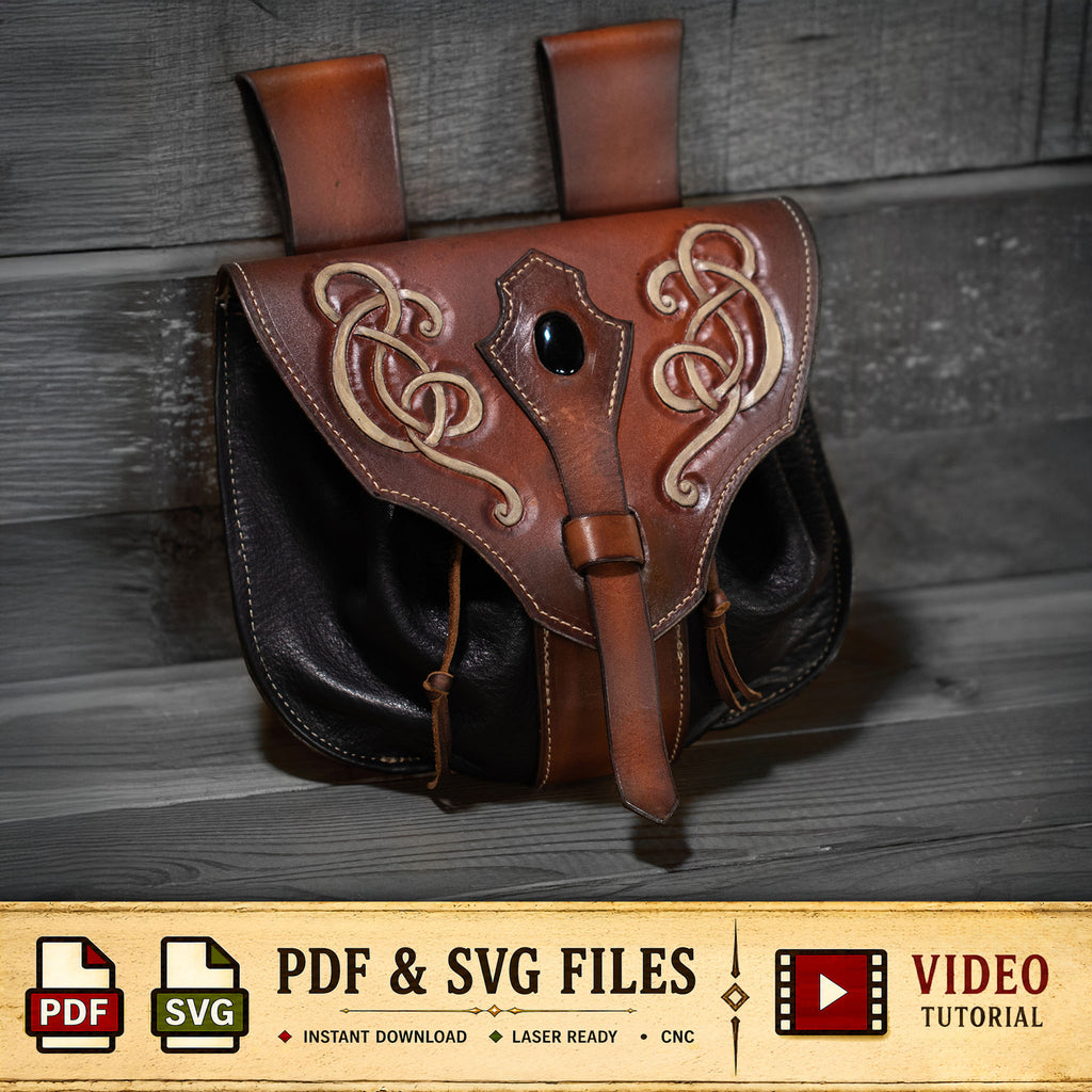 Leather Medieval Pouch Patterns | Dark Horse Workshop