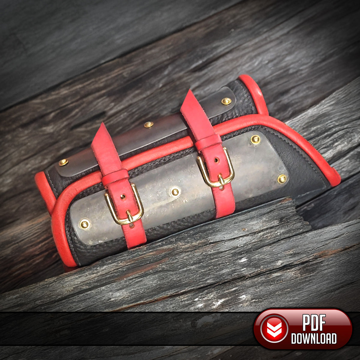 Splinted Vambrace Pattern - Leather Armor - PDF + SVG | Dark Horse Workshop