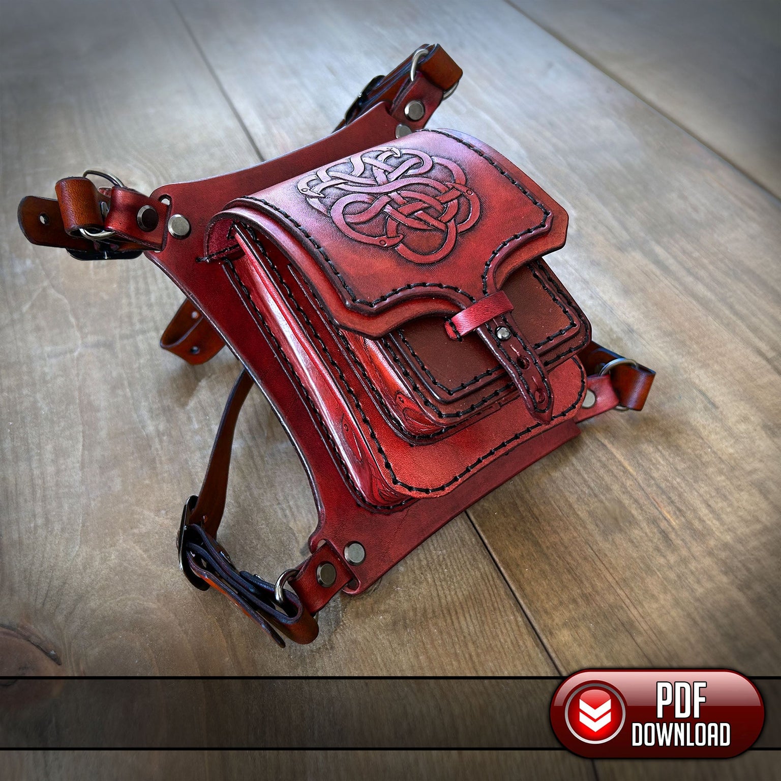 Leather Medieval Pouch Patterns | Dark Horse Workshop