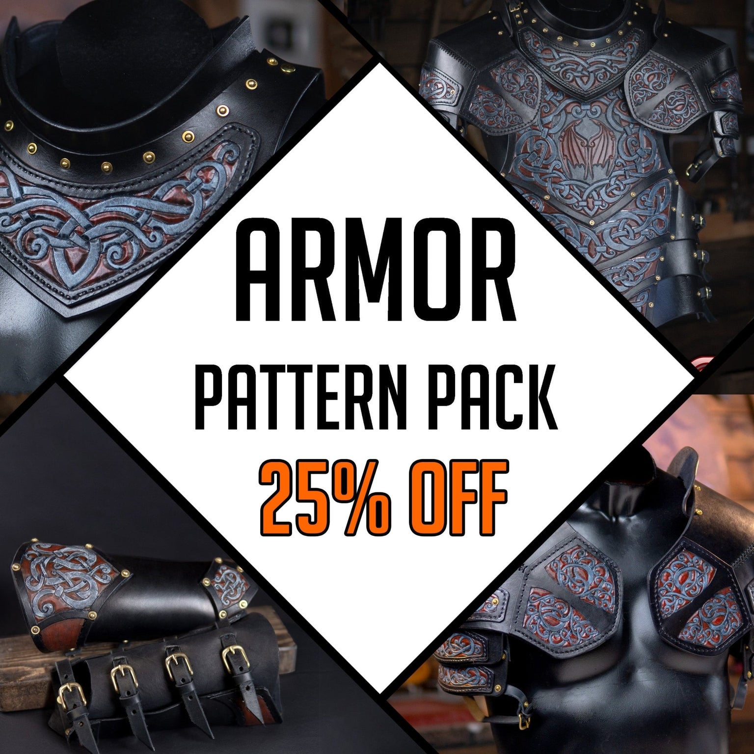 Leather Armor Patterns - PDF SVG | Dark Horse Workshop