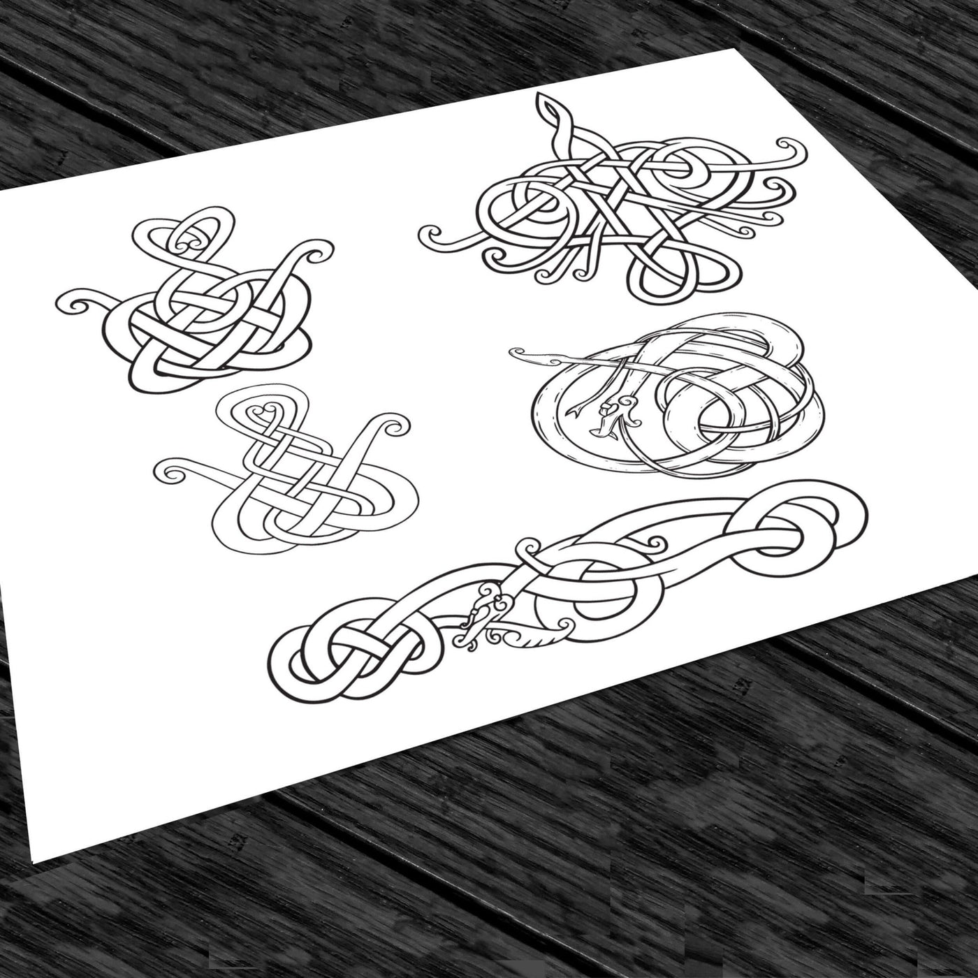 Viking Art Pack | Leather Tooling Patterns | Dark Horse Workshop