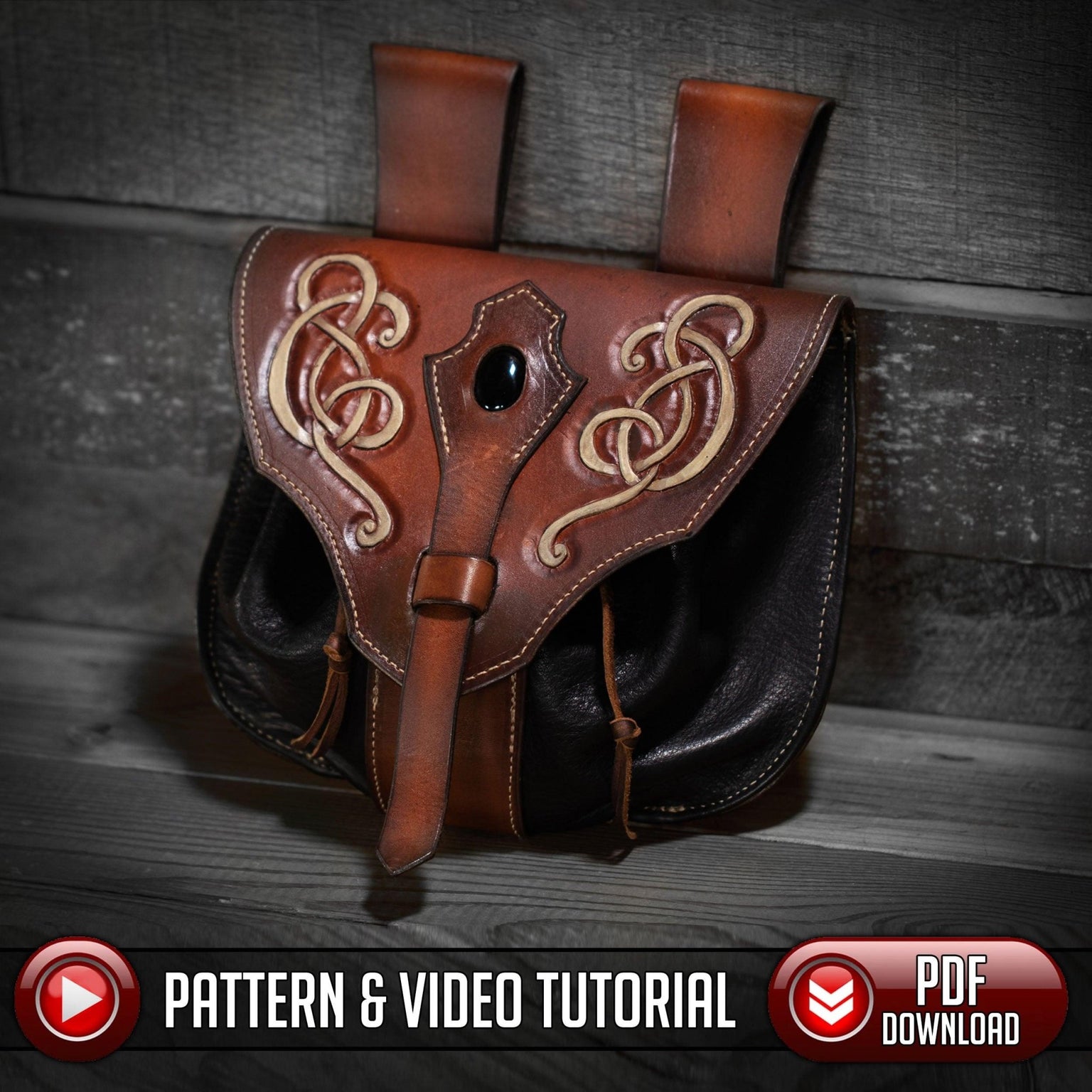 Leather Medieval Pouch Patterns | Dark Horse Workshop