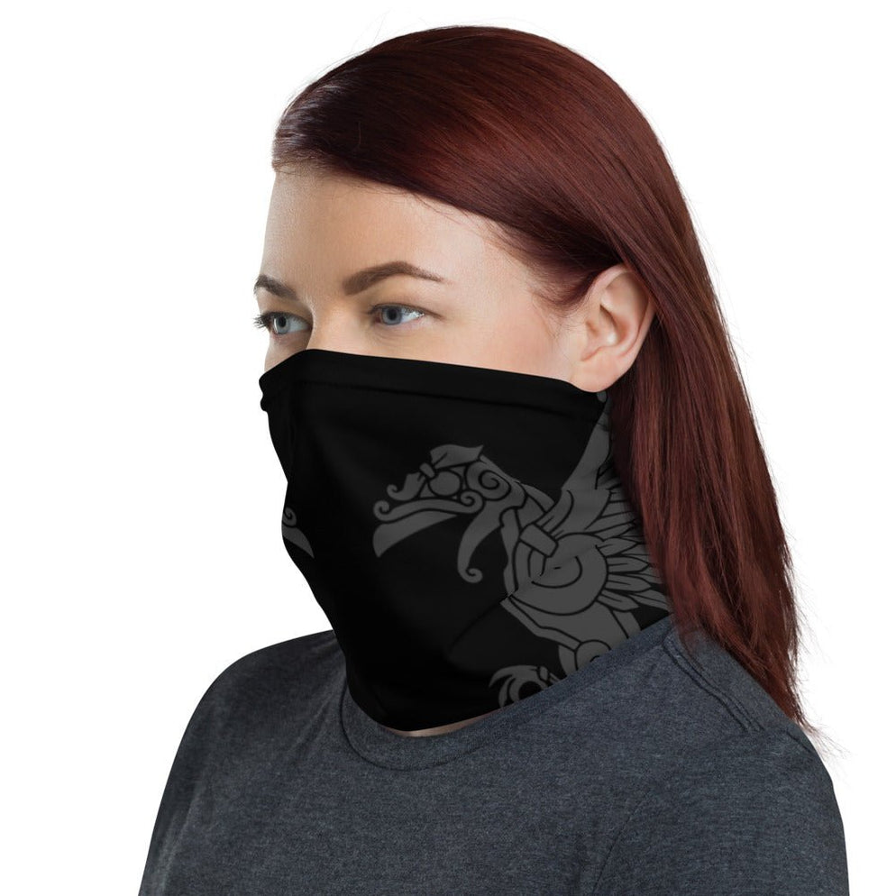 Raven Neck Gaiter // Viking Raven — Dark Horse Workshop