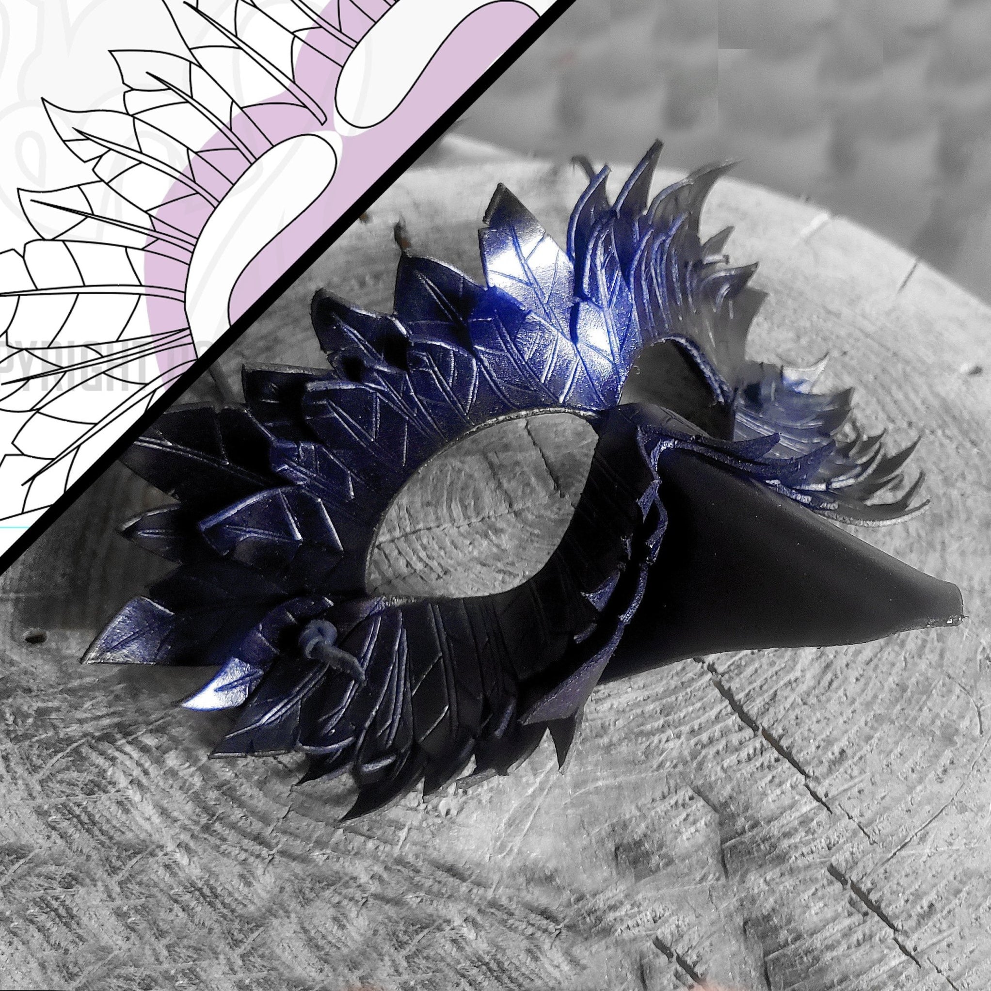 Raven Mask Pattern - Bird Mask Pattern | Dark Horse Workshop