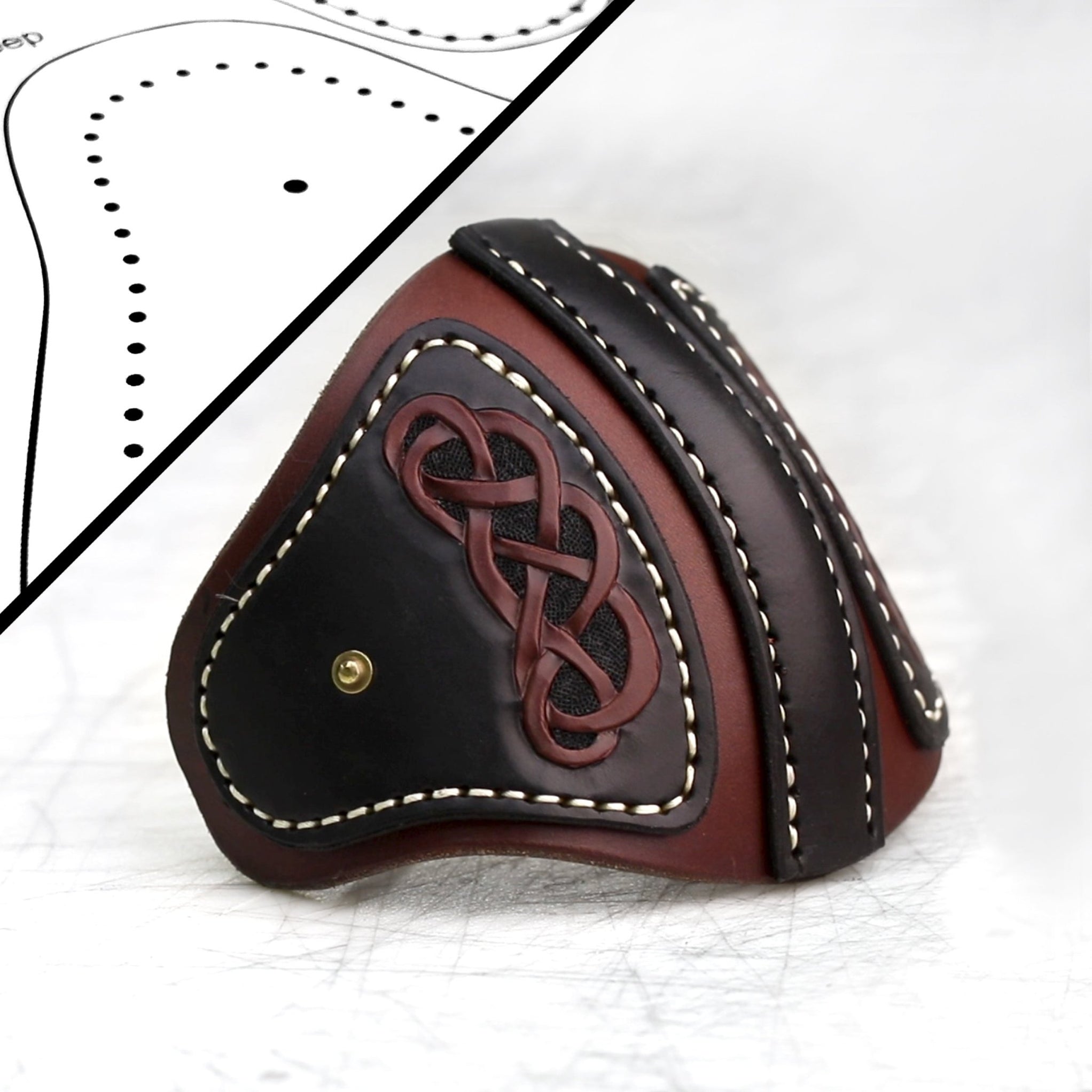Leather Vambrace Elbow Pattern - Leather Armor | Dark Horse Workshop
