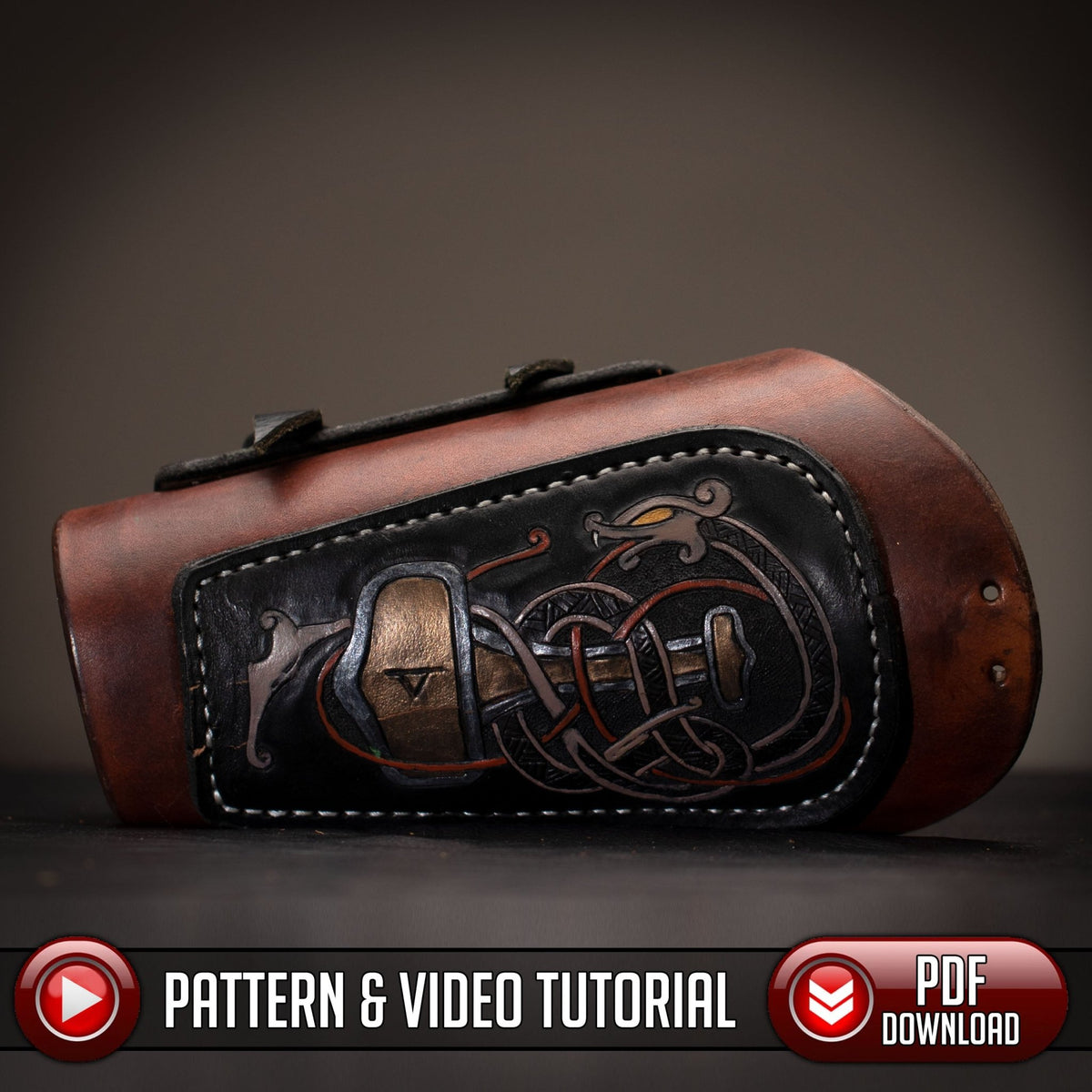 Leather Vambrace Pattern - Leather Armor | Dark Horse Workshop