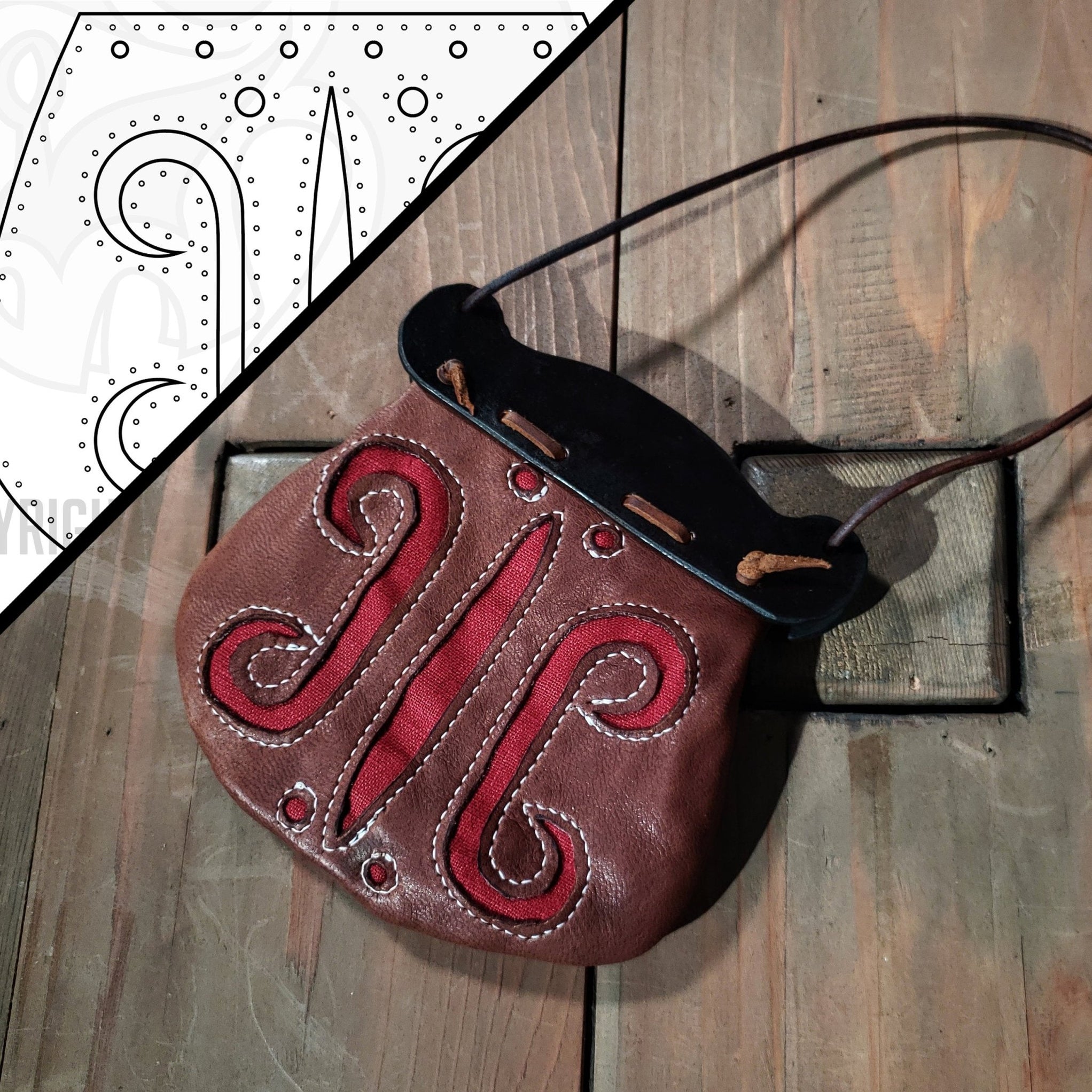 Viking Age Leather Pouch Pattern - Gokstad v1 | Dark Horse Workshop