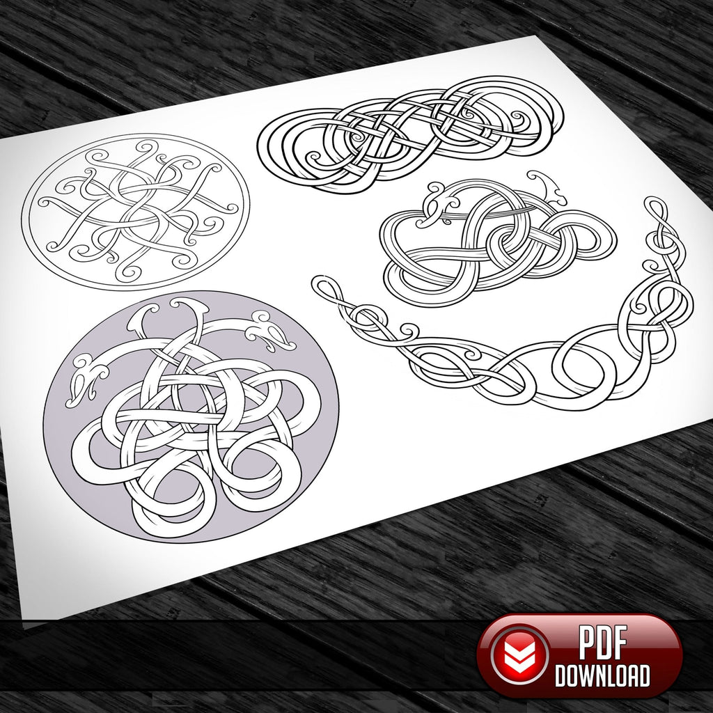 Viking Knotwork Art - PDF SVG | Dark Horse Workshop